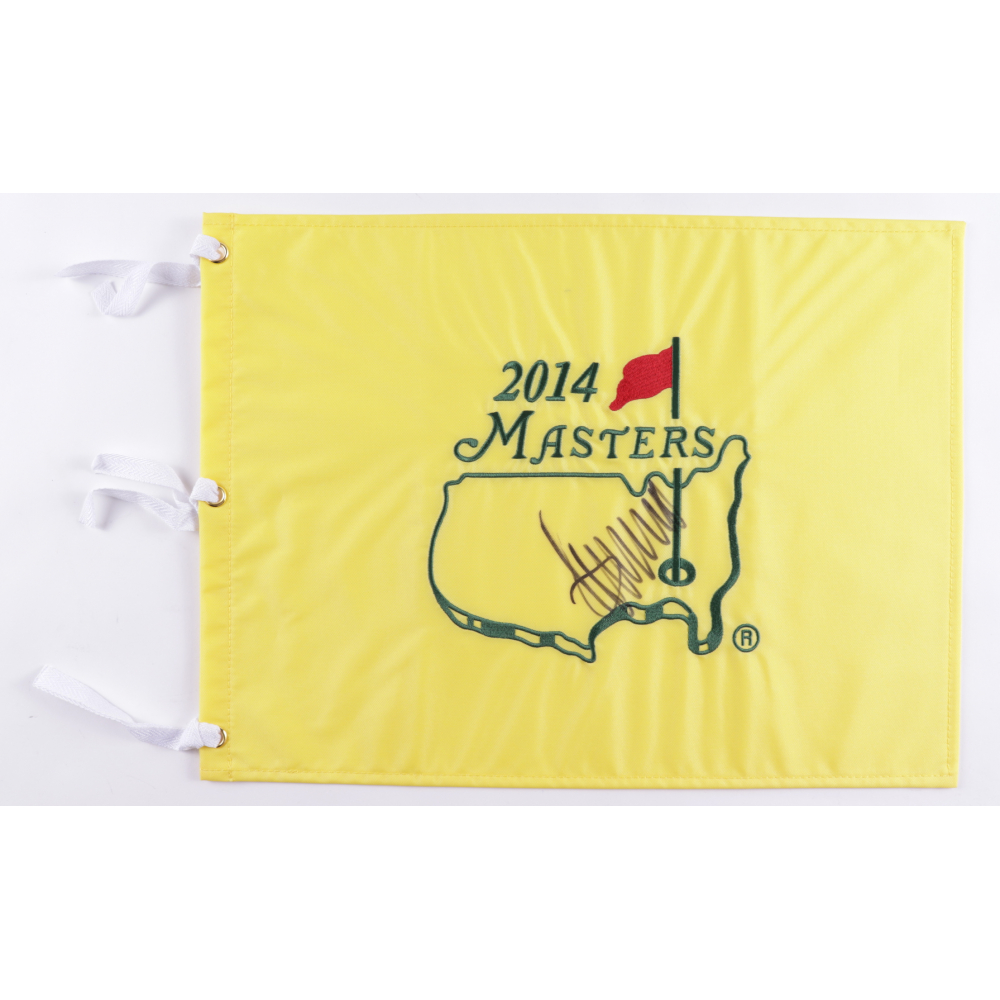 Donald Trump Signed 13x17 2014 Masters Golf Pin Flag (PSA LOA ...