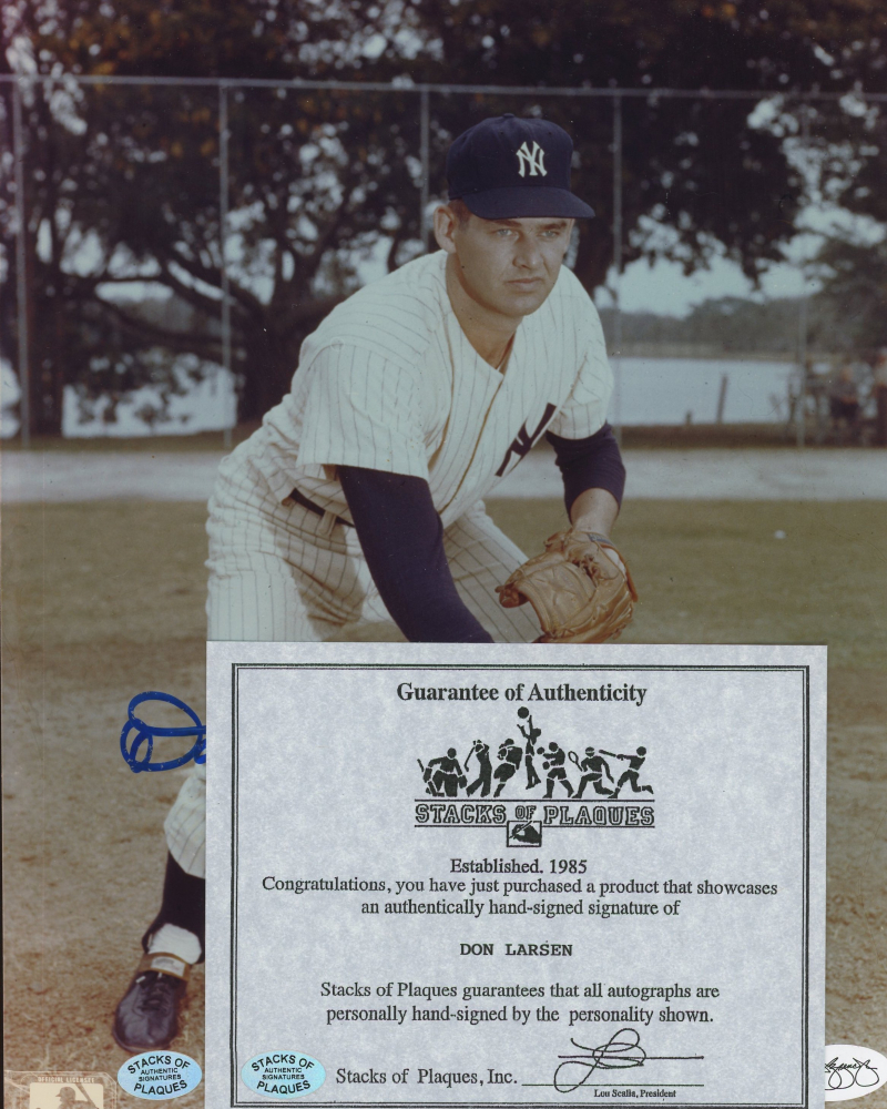 Don Larsen Signed Yankees 8x10 Photo (SOP COA & JSA SOA) | Pristine Auction