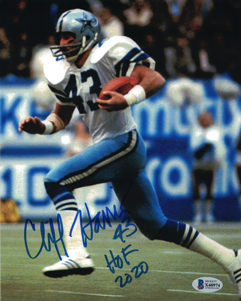 Cliff Harris Signed Cowboys 8x10 Photo Inscribed "HOF 2020" (Beckett ...