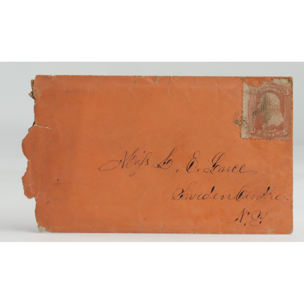 Late 1800's Hand-Written Envelope With Antique US Postal History Stamp ...