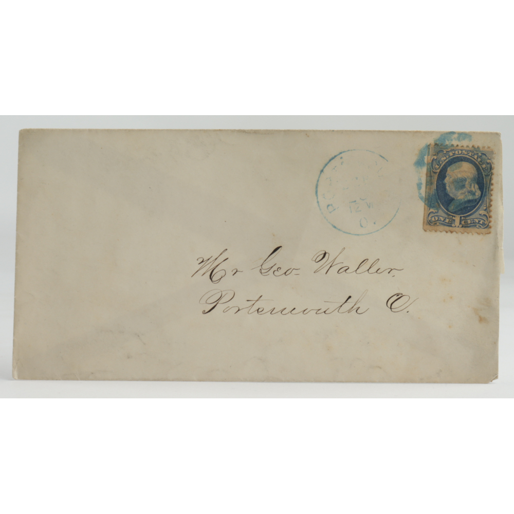 Late 1800s Hand-Written Envelope With Antique US Postal History Stamp ...