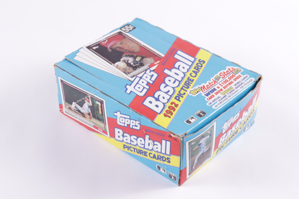 1992 Topps Baseball Wax Box with (36) Packs (See Description ...
