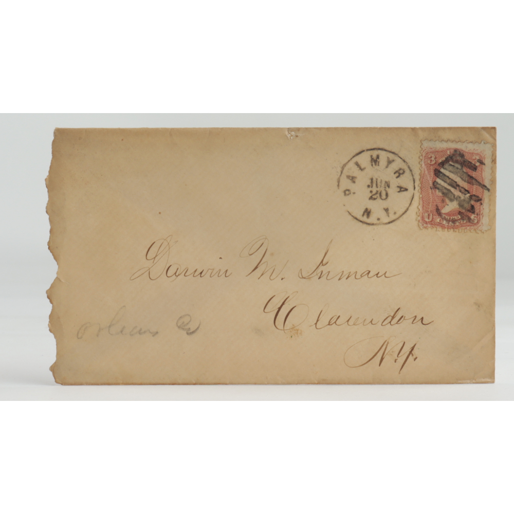 Late 1800s Hand-Written Envelope With Antique US Postal History Stamp ...