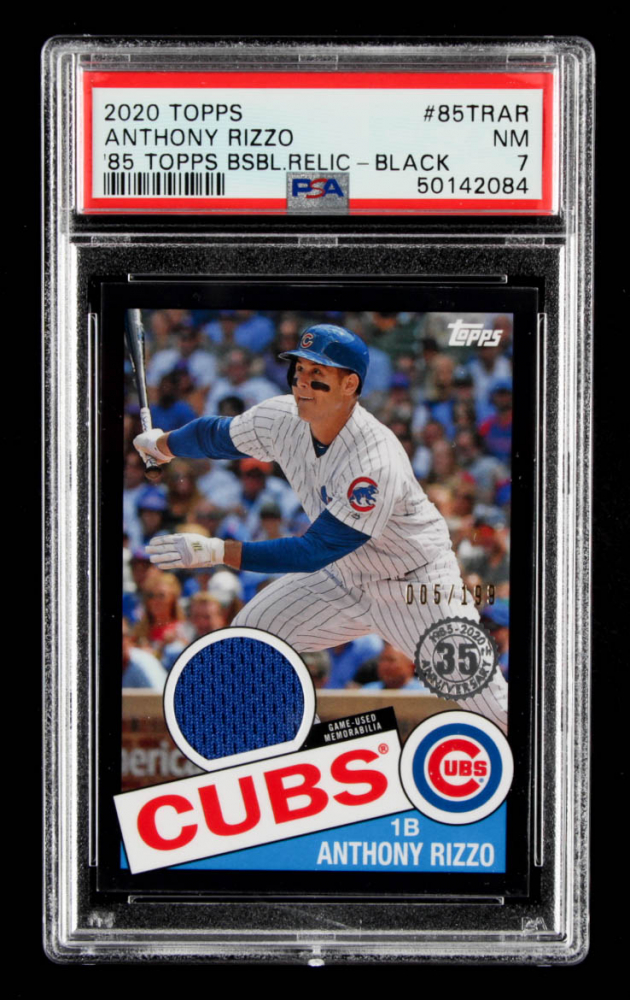 Anthony Rizzo 2020 Topps '85 Topps Relics Black #85TRAR S2 #5/199 (PSA ...