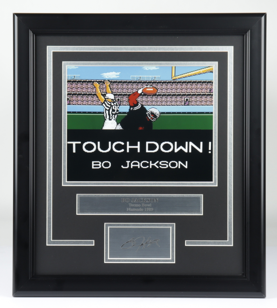Bo Jackson "Tecmo Bowl" 16x19 Custom Framed Photo Display (See ...
