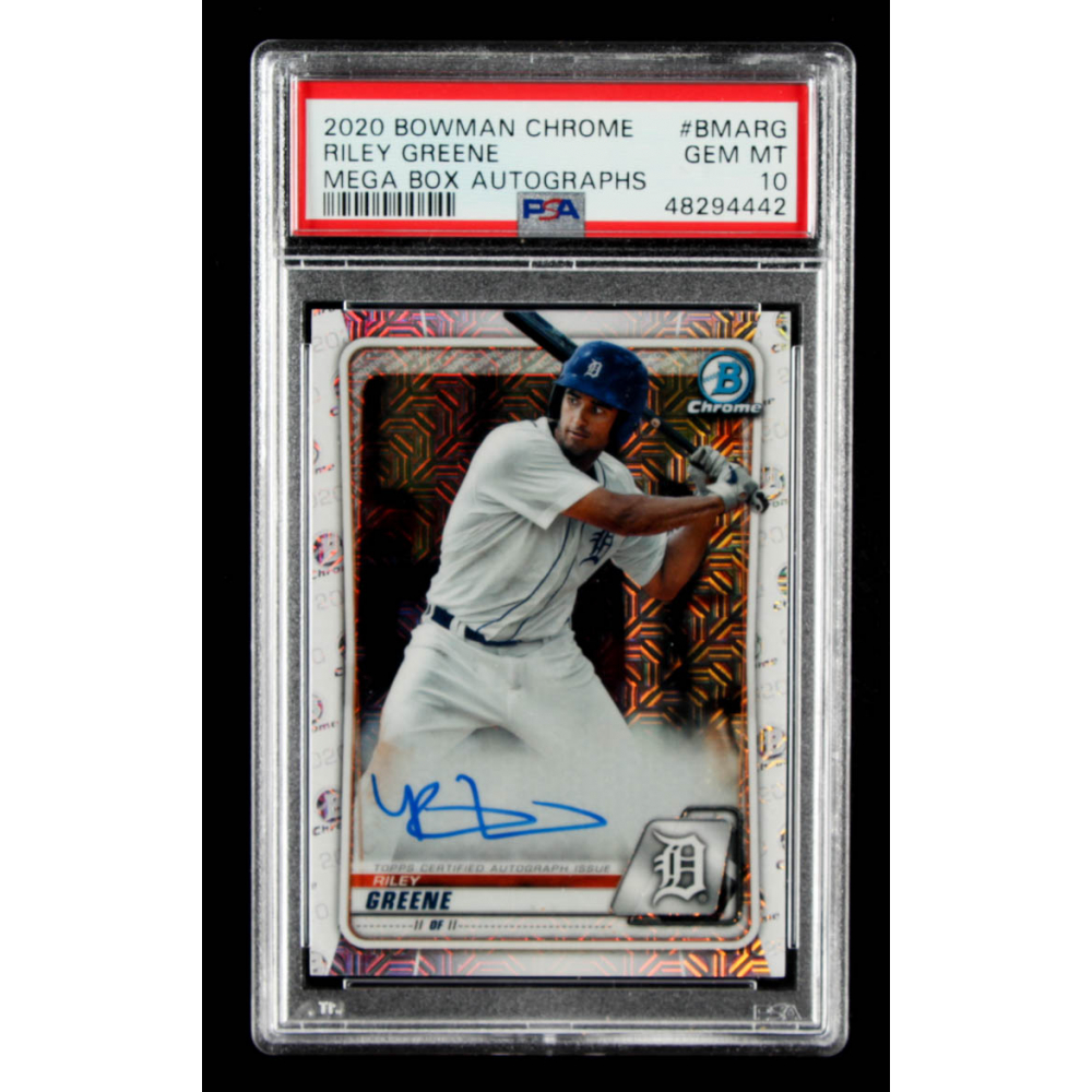 Riley Greene 2020 Bowman Chrome Mega Box Prospect Autograph Refractors ...