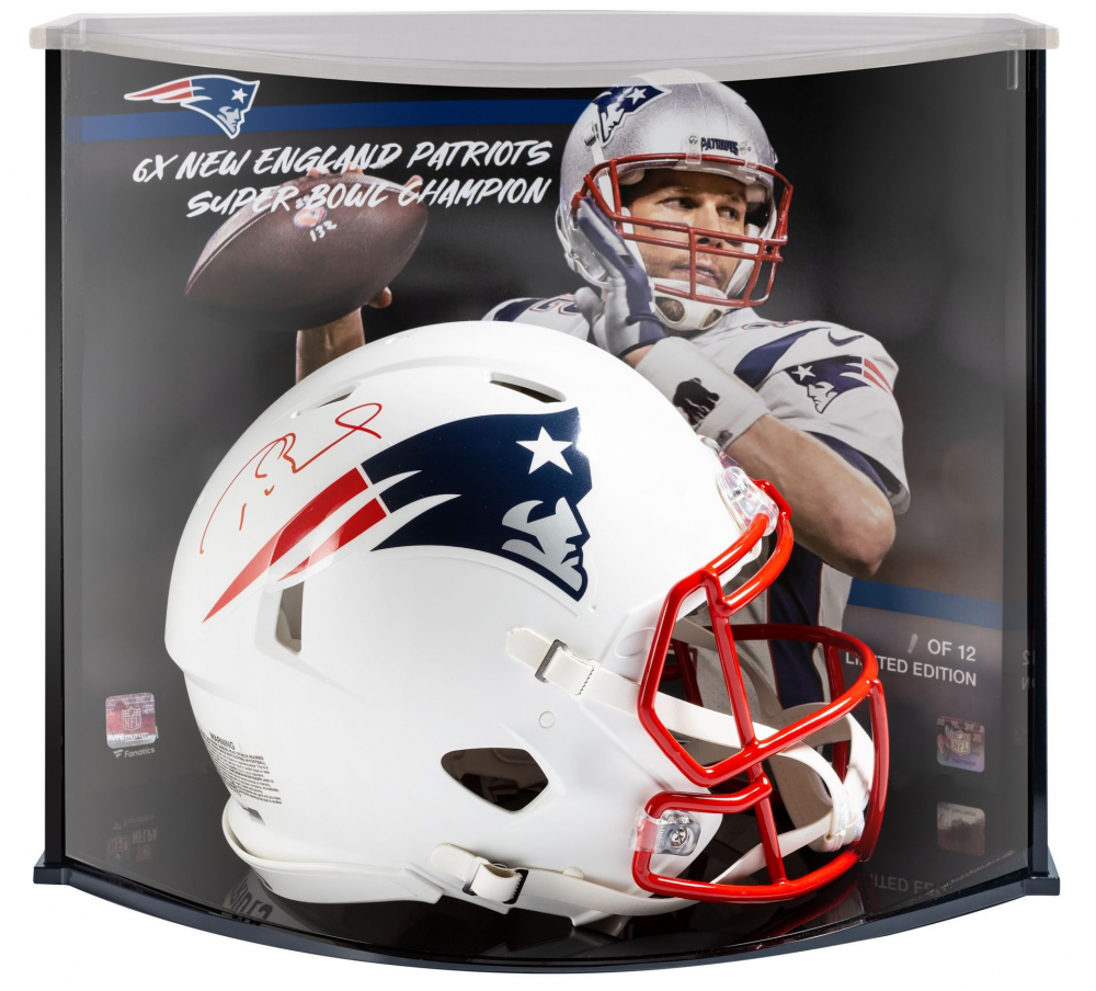 Tom Brady Signed Patriots Full-Size Authentic On-Field Matte White ...
