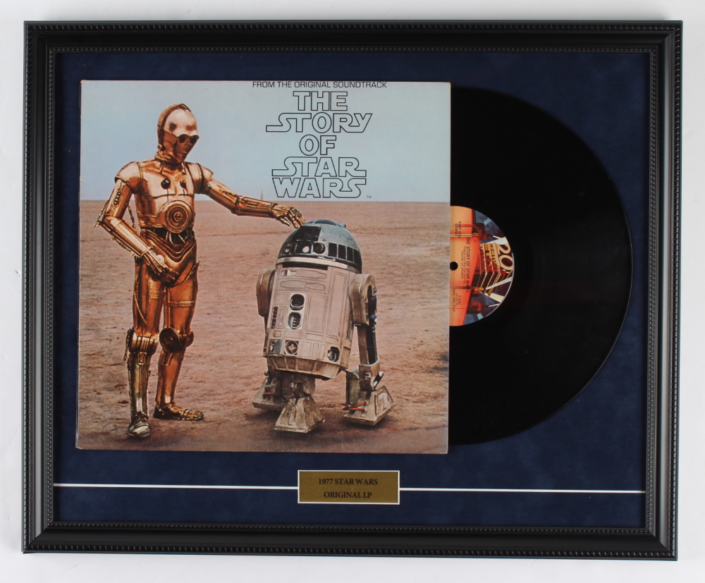 "Star Wars" 18x22 Custom Framed Original Vintage LP Vinyl Soundtrack ...