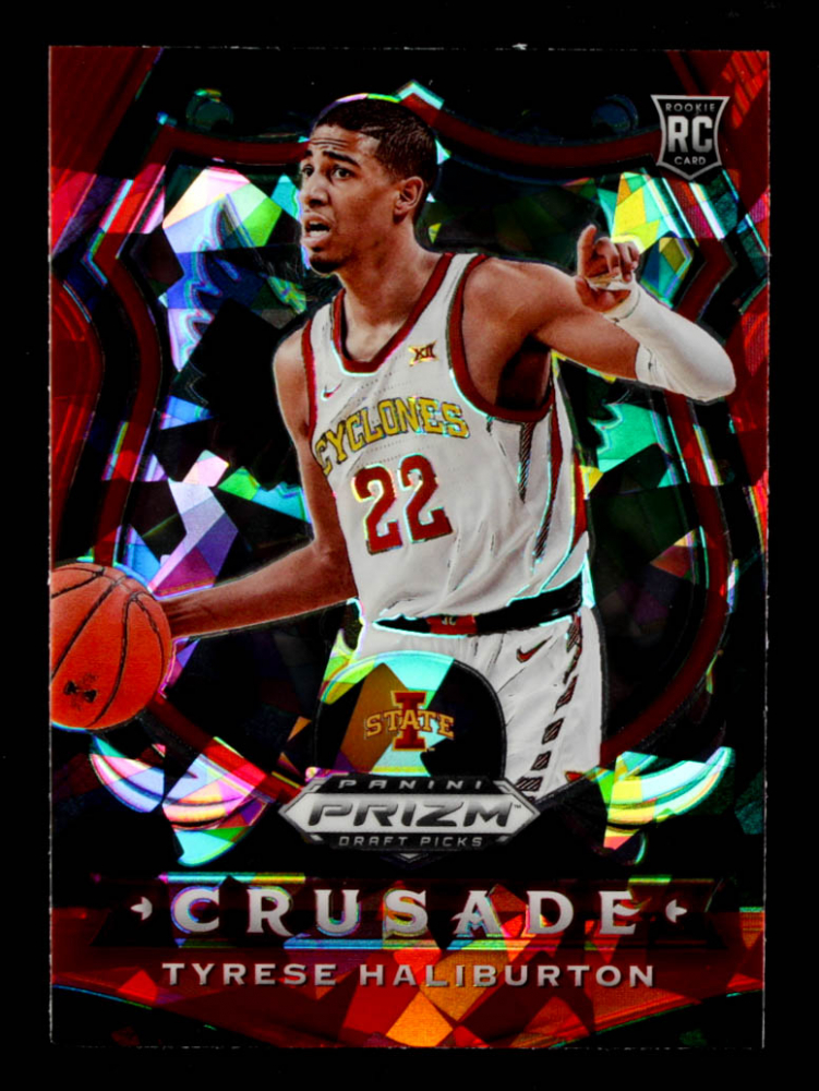 Tyrese Haliburton 2020-21 Panini Prizm Draft Picks Prizms Red Ice #90 ...