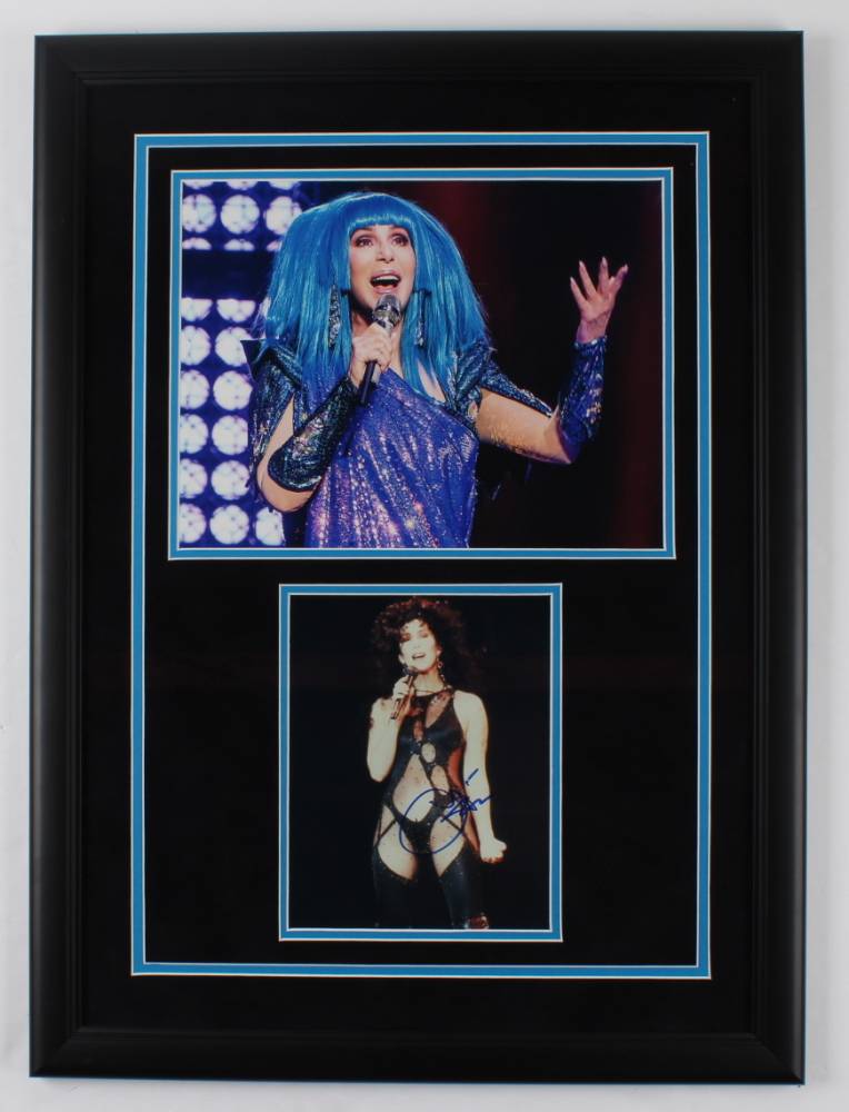 Cher Signed 21x28.5 Custom Framed Photo Display (REAL LOA) (See ...