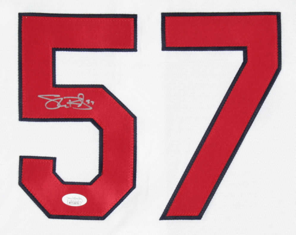 Shane Bieber Signed Indians Majestic Jersey (JSA COA) | Pristine Auction