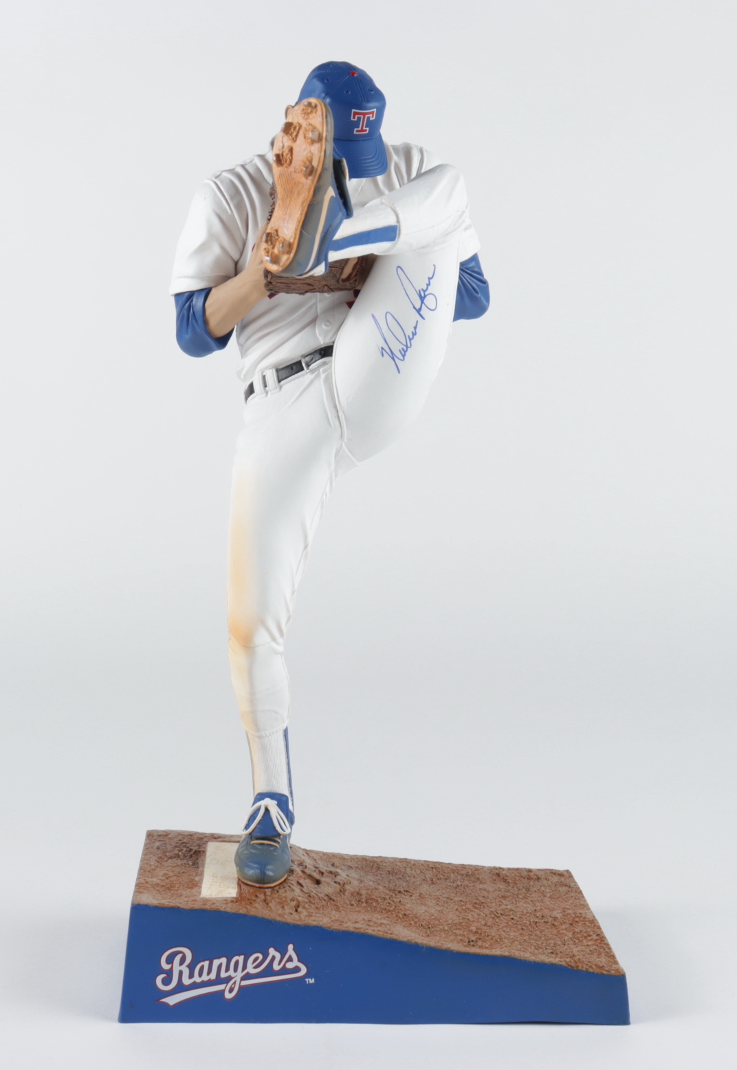 Nolan Ryan Signed Rangers Lance Painters "The Ryan Express" Mint Figure ...