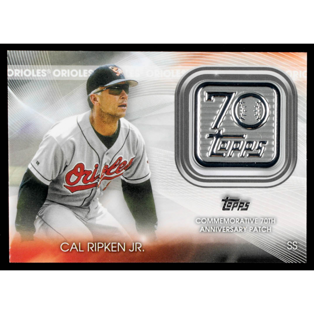 Cal Ripken Jr. 2021 Topps 70th Anniversary Commemorative Logo Patches ...