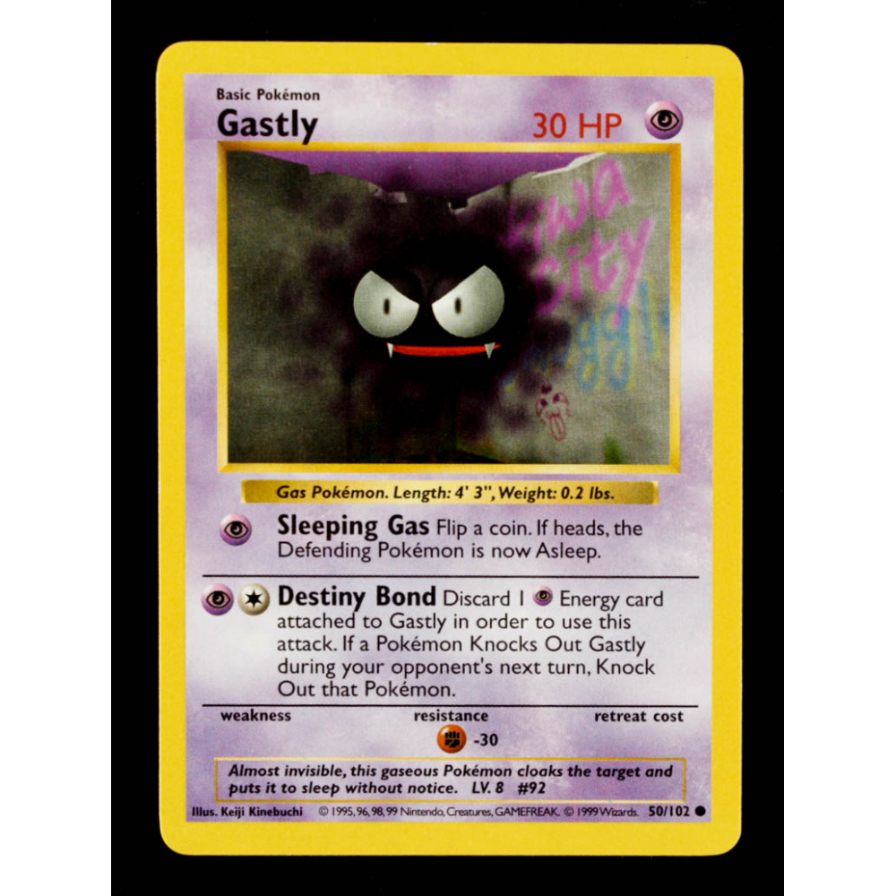 Gastly 1999 Pokemon Base Set Common #50 Shadowless | Pristine Auction