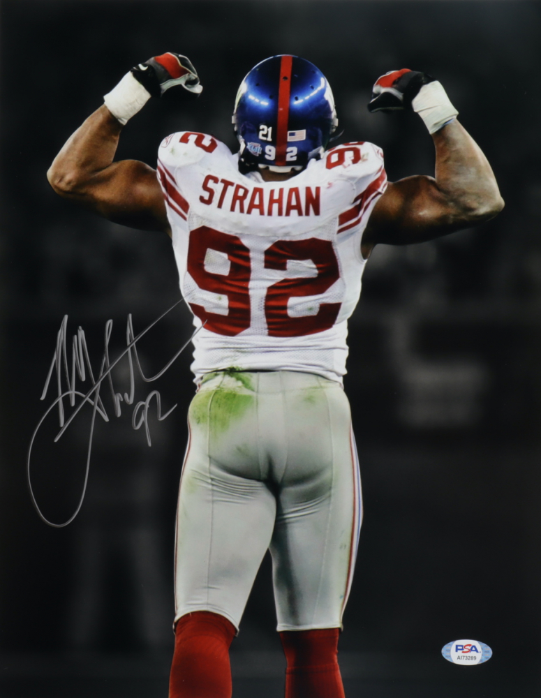Michael Strahan Signed Giants 11x14 Photo (PSA Hologram) | Pristine Auction