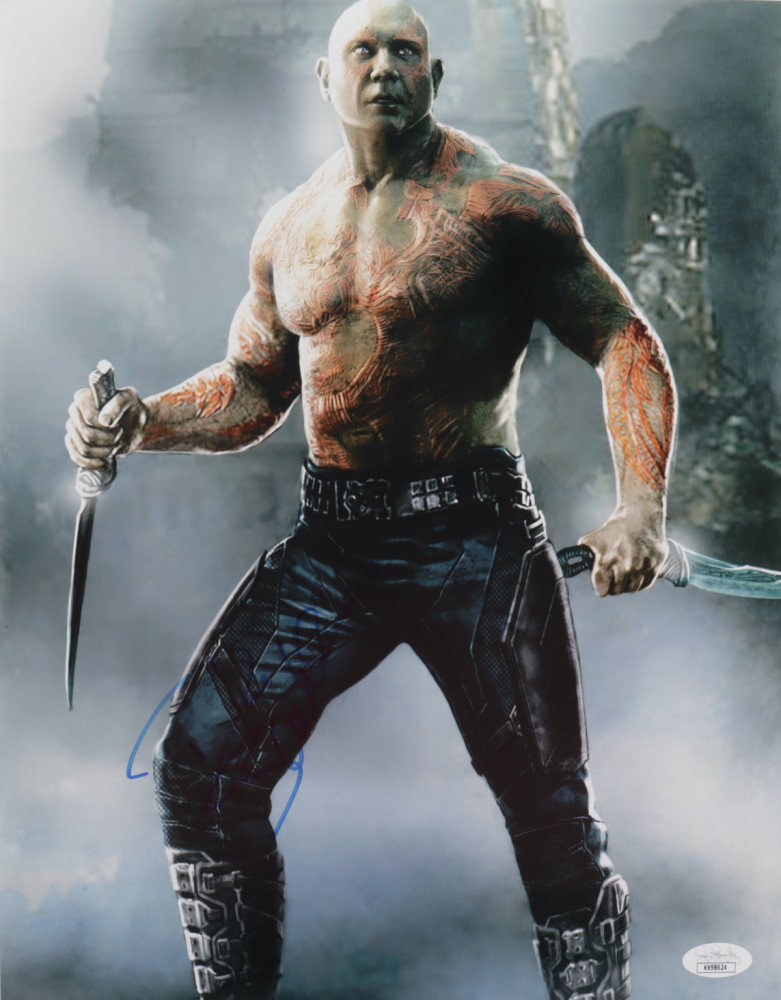 Dave Batista Signed "Guardians of the Galaxy" 11x14 Photo (JSA Hologram ...