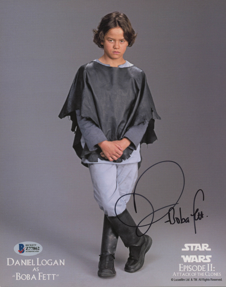 Daniel Logan Signed "Star Wars: Episode II – Attack of the Clones" 8x10 ...