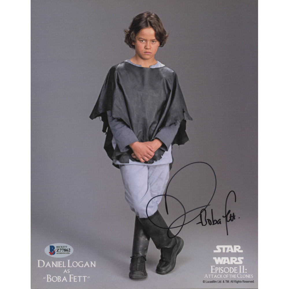 Daniel Logan Signed "Star Wars: Episode II – Attack of the Clones" 8x10 ...