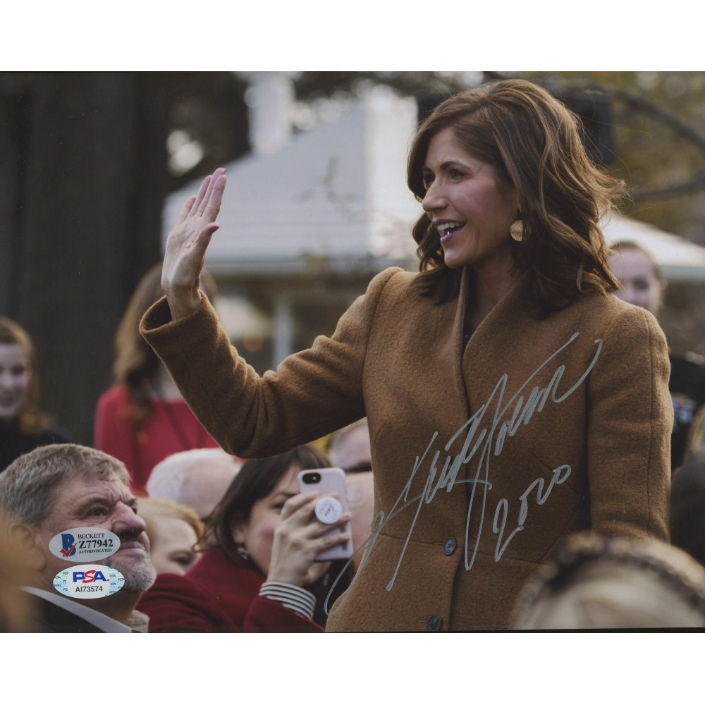 Kristi Noem Signed 8x10 Photo Inscribed "2020" (Beckett COA) | Pristine ...