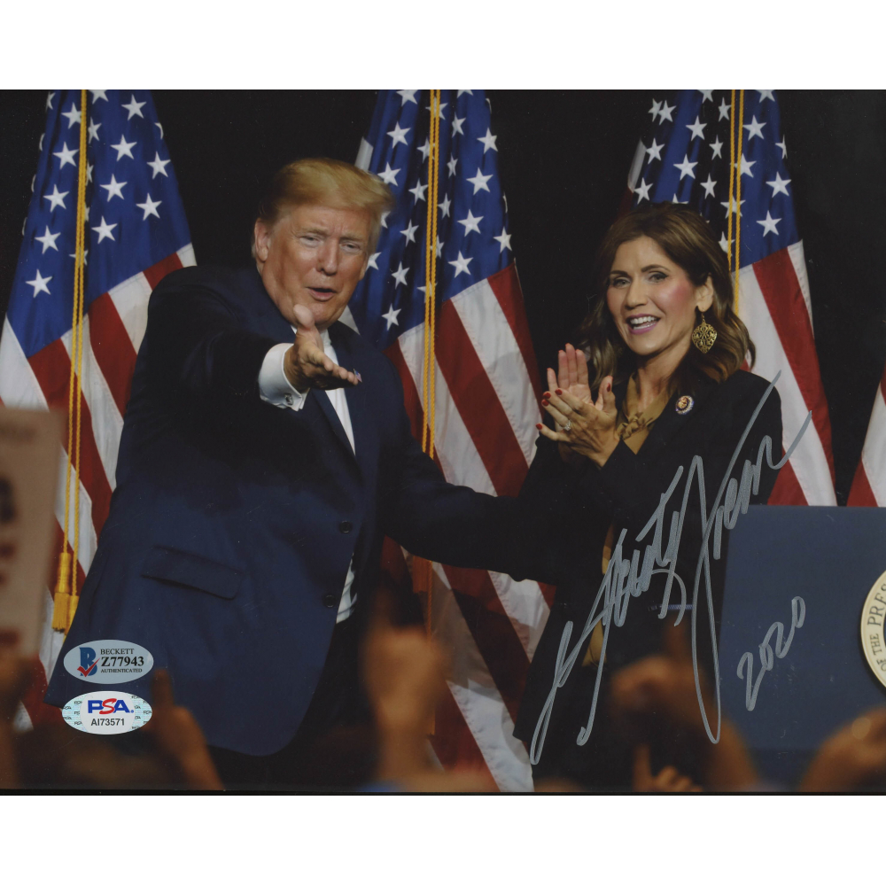 Kristi Noem Signed 8x10 Photo Inscribed "2020" (Beckett) | Pristine Auction