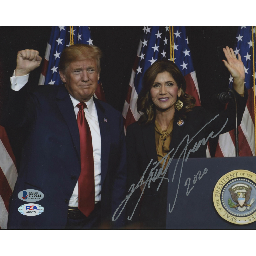 Kristi Noem Signed 8x10 Photo Inscribed "2020" (Beckett) | Pristine Auction