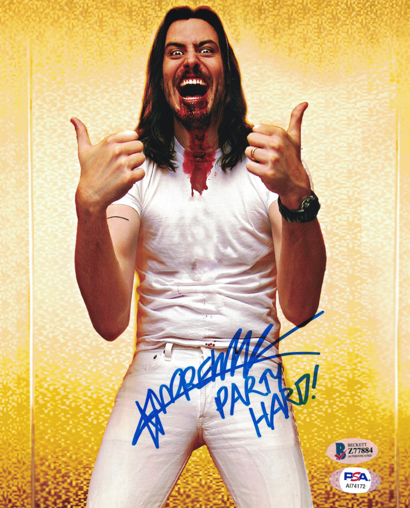 Andrew W.K. Signed 8x10 Photo Inscribed "Party Hard!" (Beckett COA ...