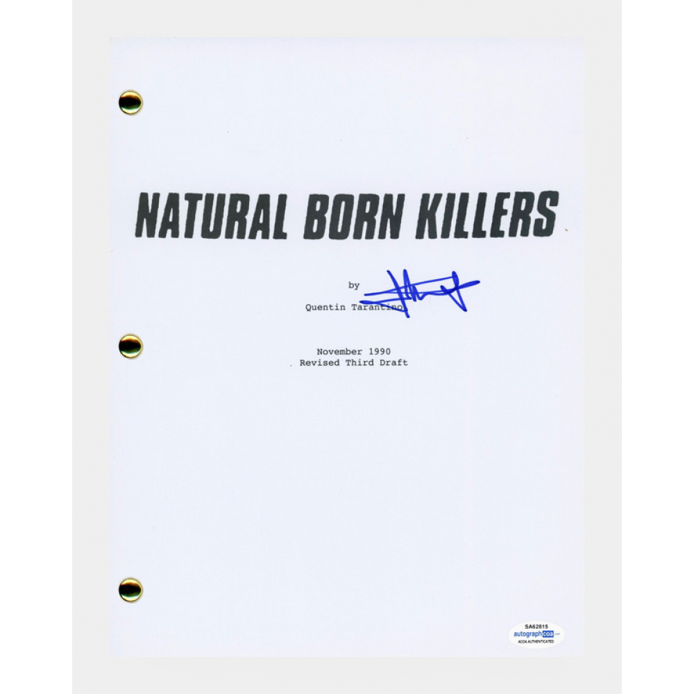 Juliette Lewis Signed "Natural Born Killers" Movie Script (AutographCOA ...