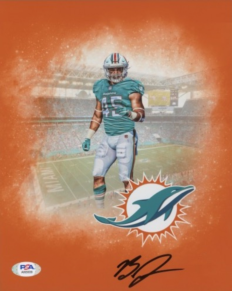 Brandon Jones Signed Dolphins 8x10 Photo (PSA COA) | Pristine Auction
