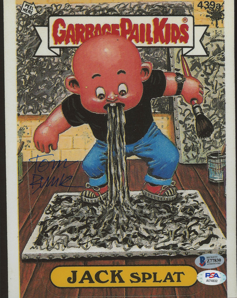 Tom Bunk Signed "Garbage Pail Kids" 8x10 Photo (Beckett COA) | Pristine ...