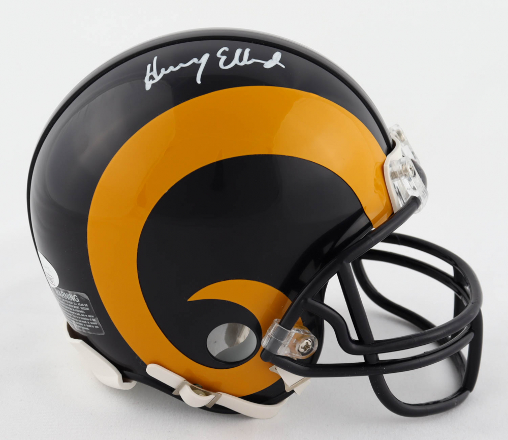 Henry Ellard Signed Rams Throwback Mini Helmet (JSA COA) | Pristine Auction
