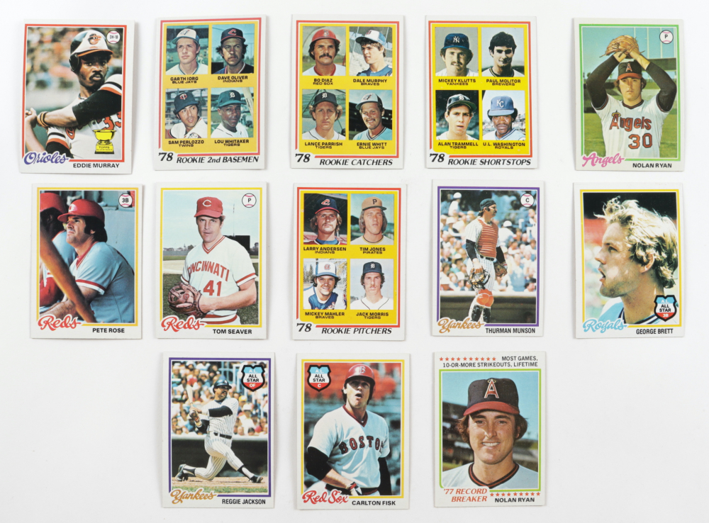 1978 Topps Complete Set of (726) Baseball Cards with Rookie Shortstops ...