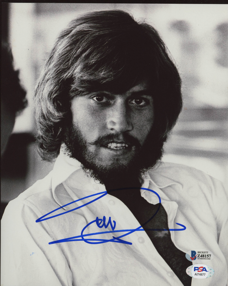 Barry Gibb Signed 8x10 Photo (Beckett COA) | Pristine Auction