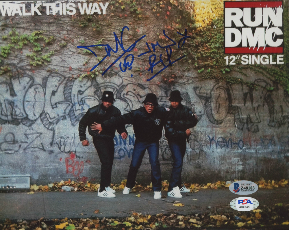 DMC Signed 8x10 Photo Inscribed "JMJ RIP" (Beckett COA) | Pristine Auction