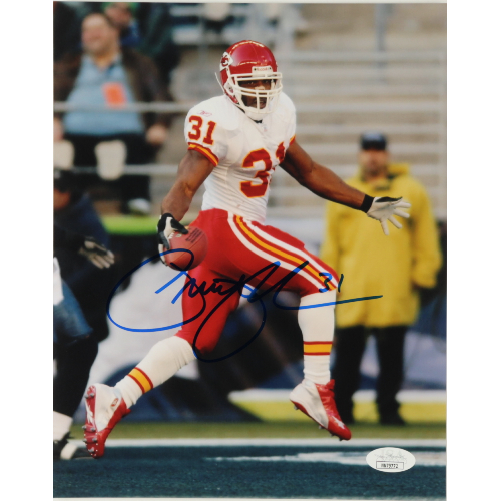 Priest Holmes Signed Chiefs 8x10 Photo (JSA COA) | Pristine Auction