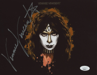 Vinnie Vincent Signed KISS "The Ankh Warrior" 8x10 Photo (JSA COA ...