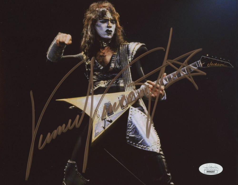 Vinnie Vincent Signed KISS "The Ankh Warrior" 8x10 Photo (JSA COA ...