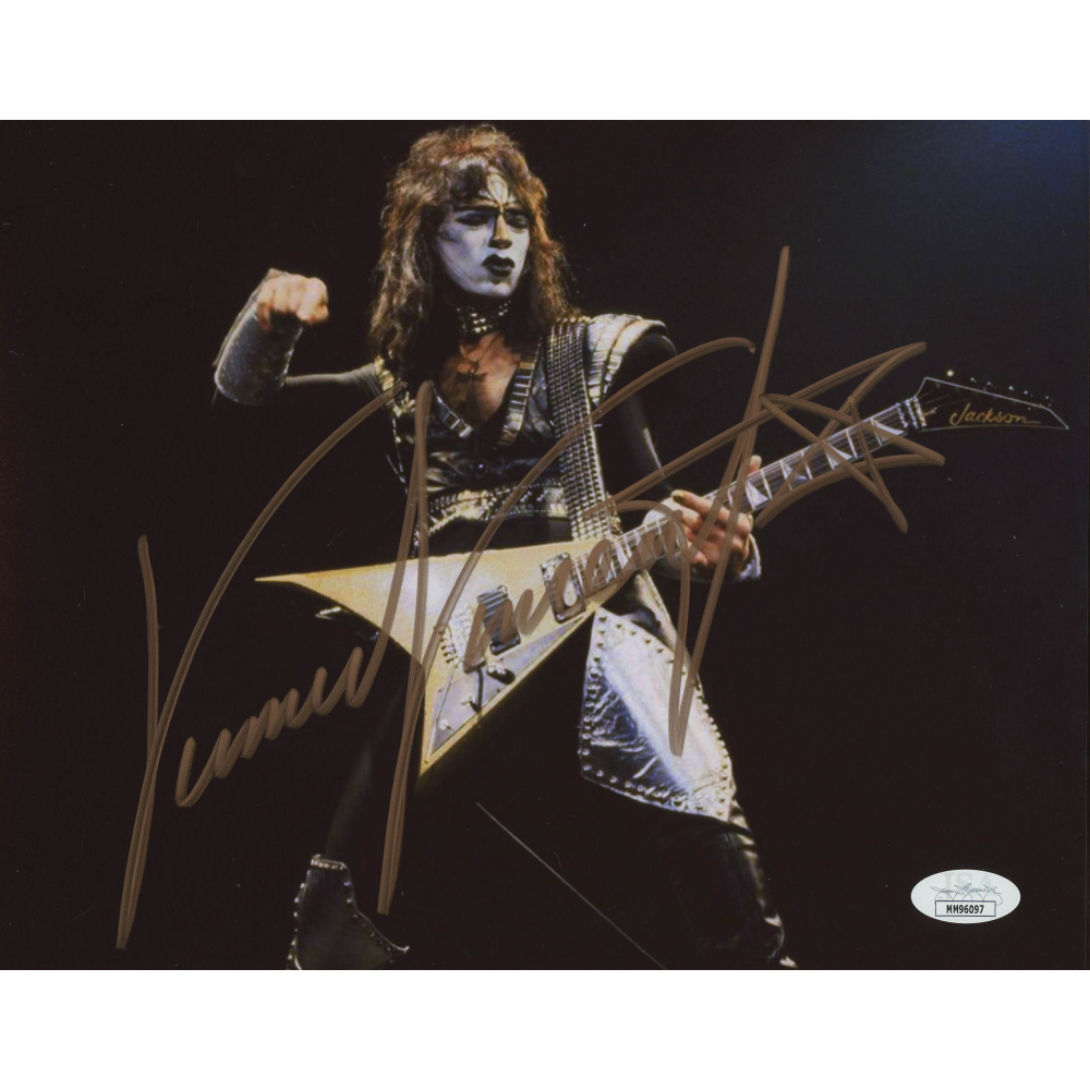 Vinnie Vincent Signed KISS "The Ankh Warrior" 8x10 Photo (JSA COA ...