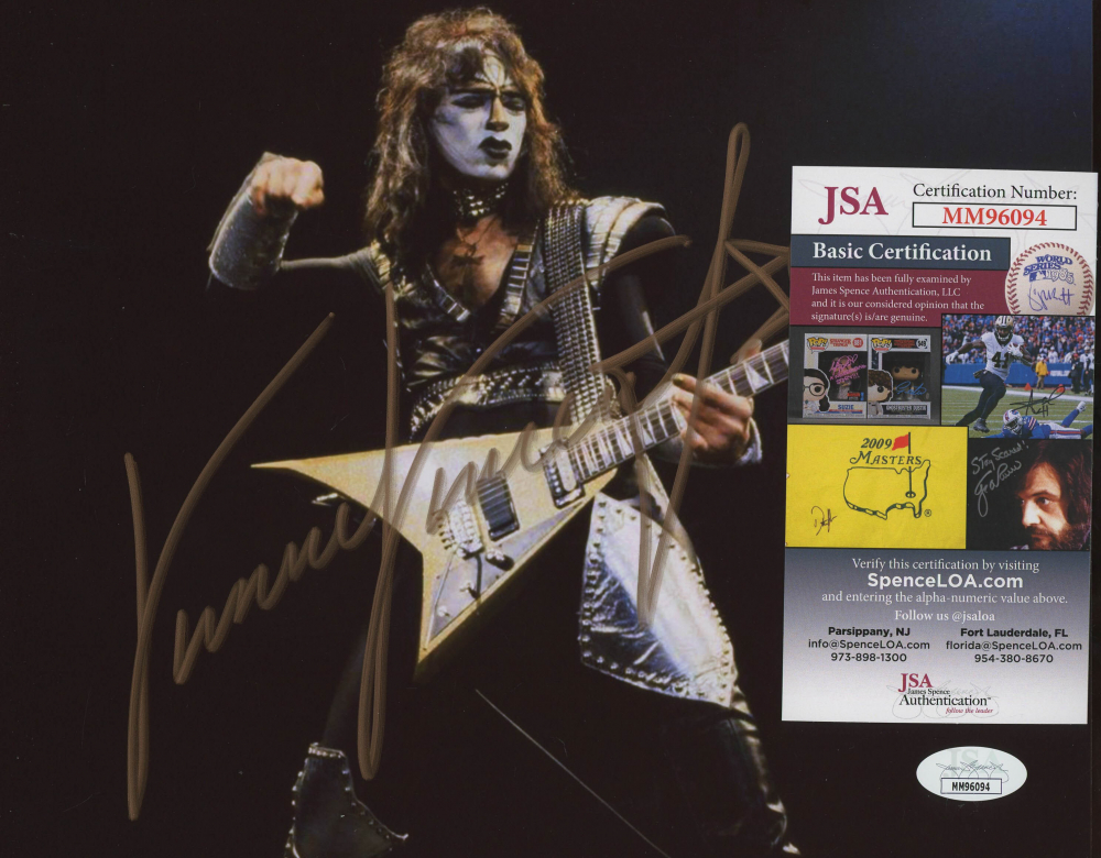 Vinnie Vincent Signed KISS "The Ankh Warrior" 8x10 Photo (JSA COA ...