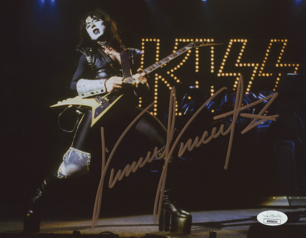 Vinnie Vincent Signed KISS "The Ankh Warrior" 8x10 Photo (JSA COA ...