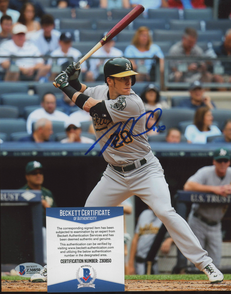 Mark Canha Signed Athletics 8x10 Photo (Beckett COA) | Pristine Auction