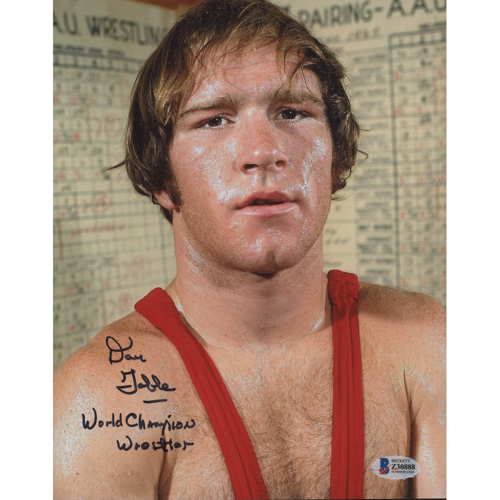 Dan Gable Signed 8x10 Photo Inscribed "World Champion Wrestler ...