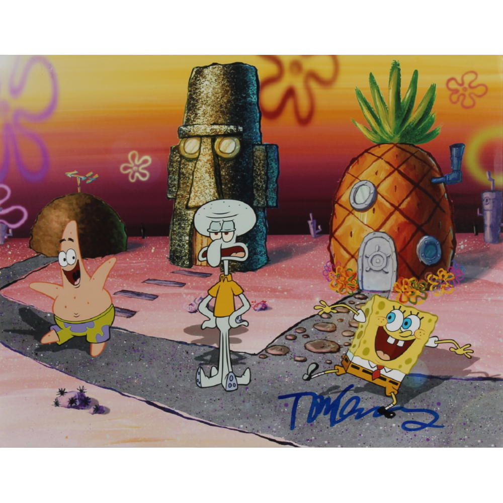 Tom Kenny Signed "SpongeBob SquarePants" 11x14 Photo (AutographCOA COA ...