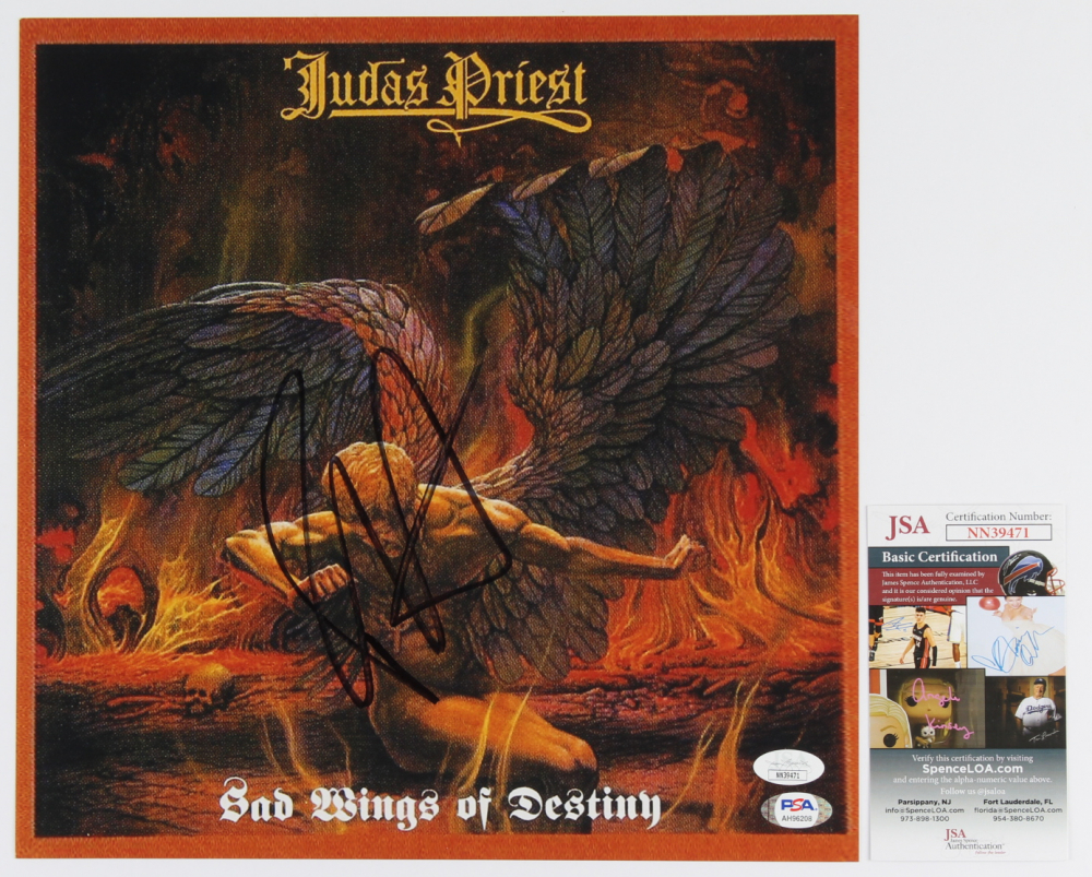 Rob Halford Signed "Judas Priest" God Sings of Destiny 12x12 Photo (JSA ...