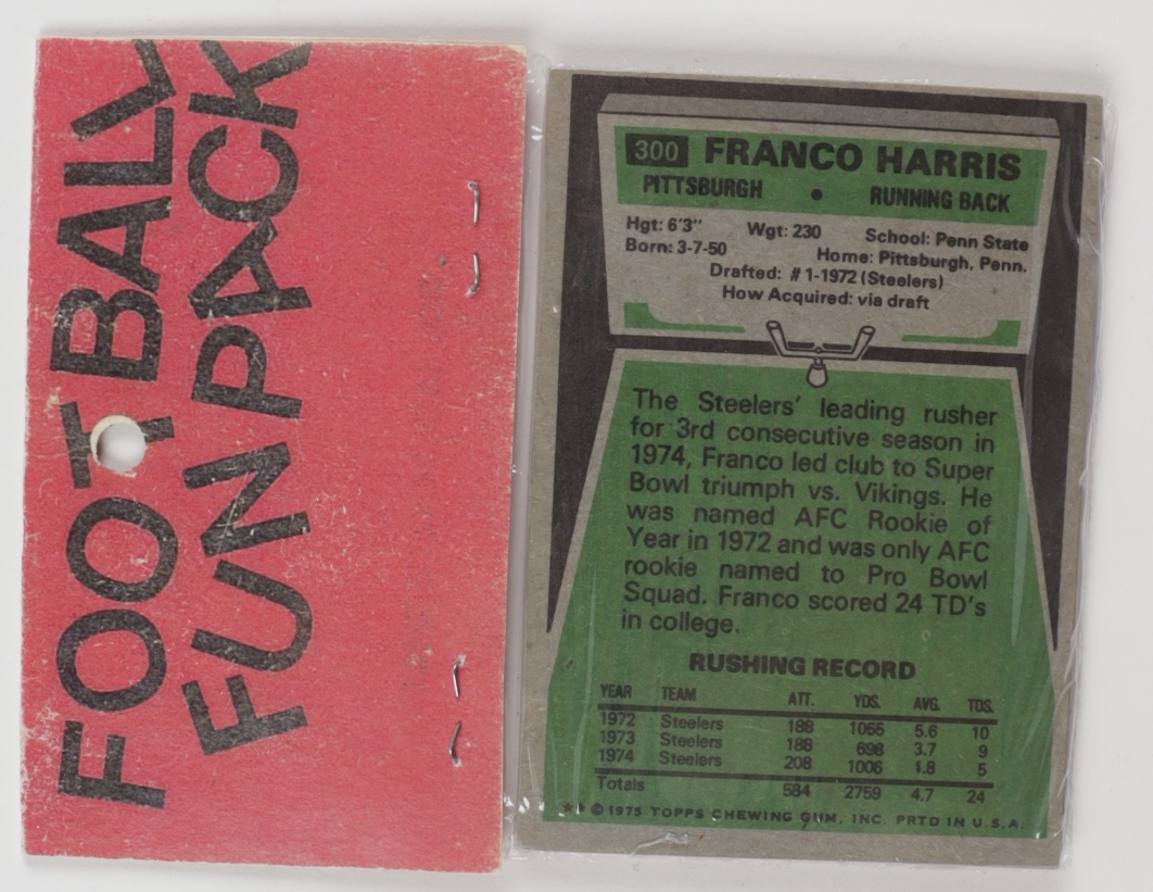 1975 Topps Football Card Fun Pack with (10) Cards (See Description ...