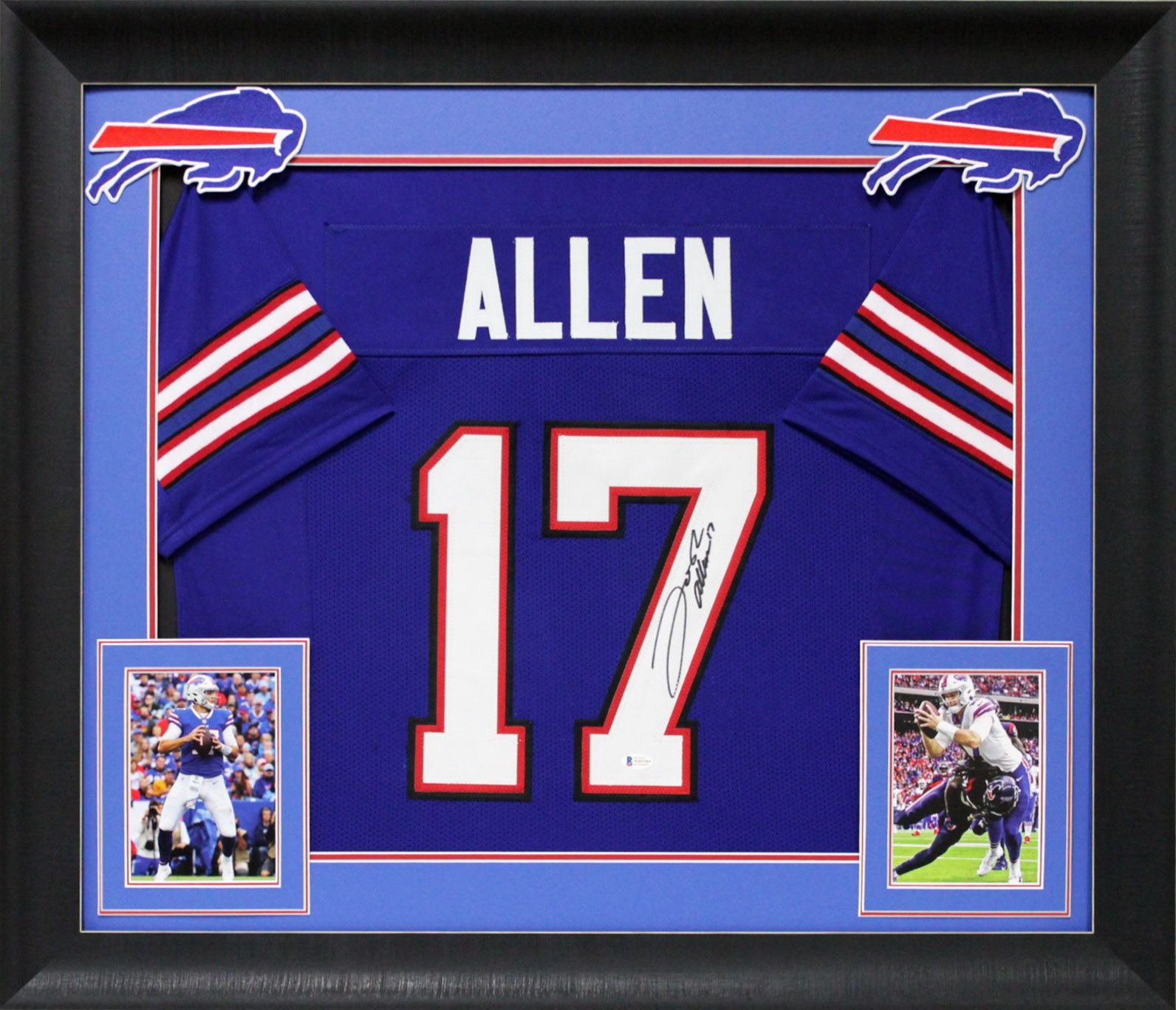 Josh Allen Signed Custom Framed Jersey Display (Beckett) | Pristine Auction