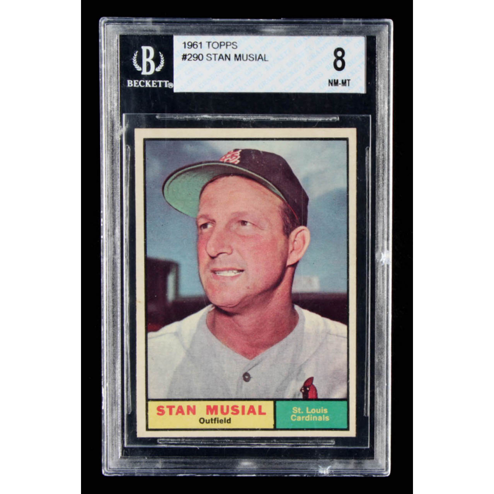 Stan Musial 1961 Topps #290 (BGS 8) | Pristine Auction