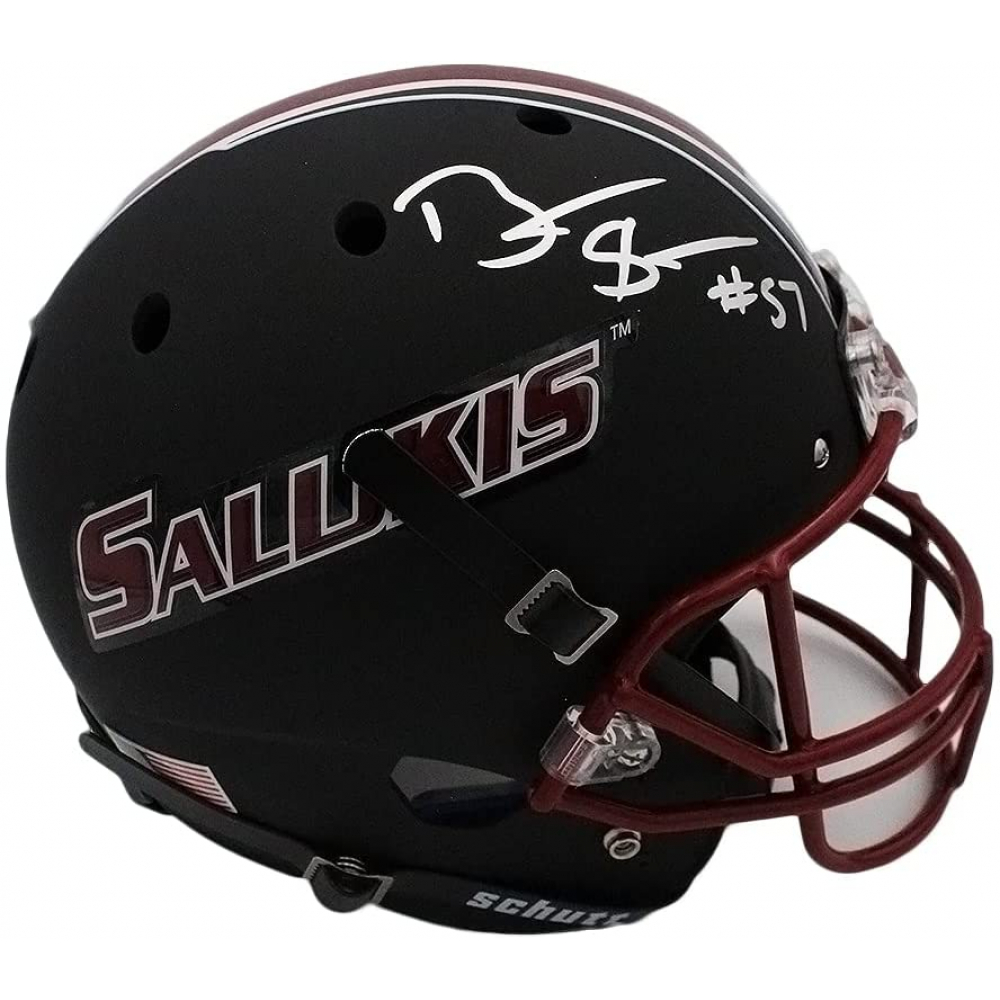 Bart Scott Signed Southern Illinois Salukis Full-Size Helmet (Radtke ...