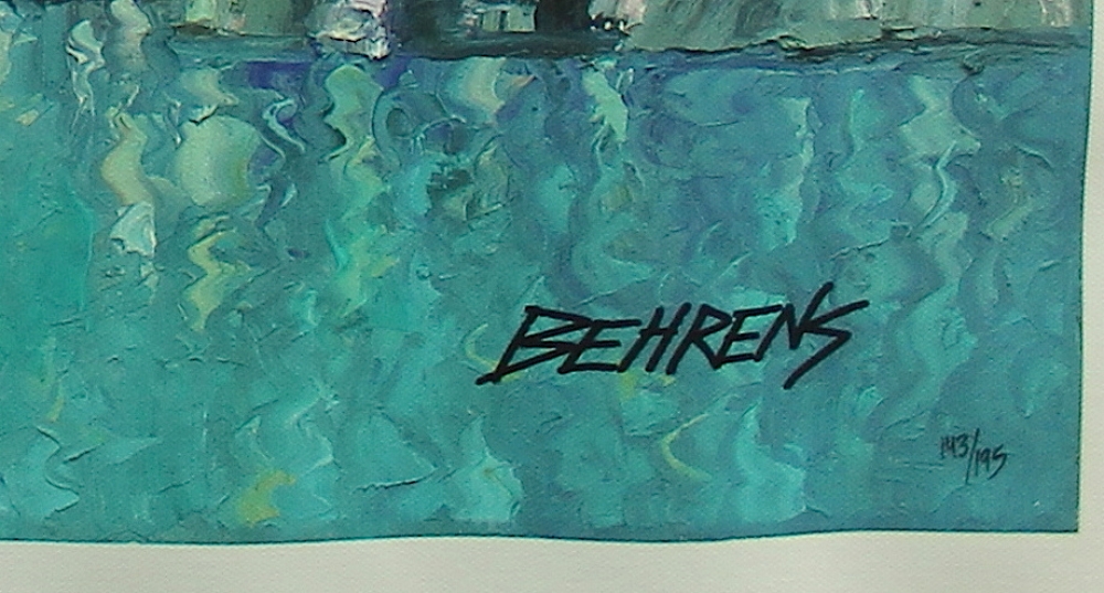 Howard Behrens Signed "Lago Bellagio" Limited Edition 32x24 Hand ...