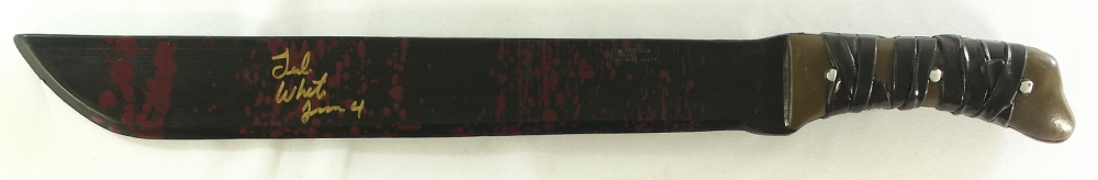 Ted White Signed Jason Voorhees "Friday the 13th" Machete Inscribed ...