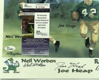 Notre Dame Fighting Irish 13x19 Lithograph Signed by (4) with Neil ...